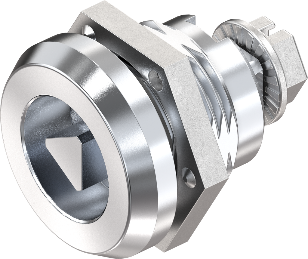 EMKA 1000-U216-01 Safety quarter turn triangular 7, Brass and zinc die ...