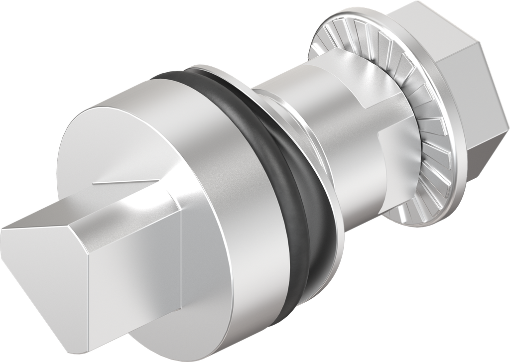 EMKA 1000-U335 Insert triangular 8, Stainless steel AISI 303, with O-r — Steel City Supply