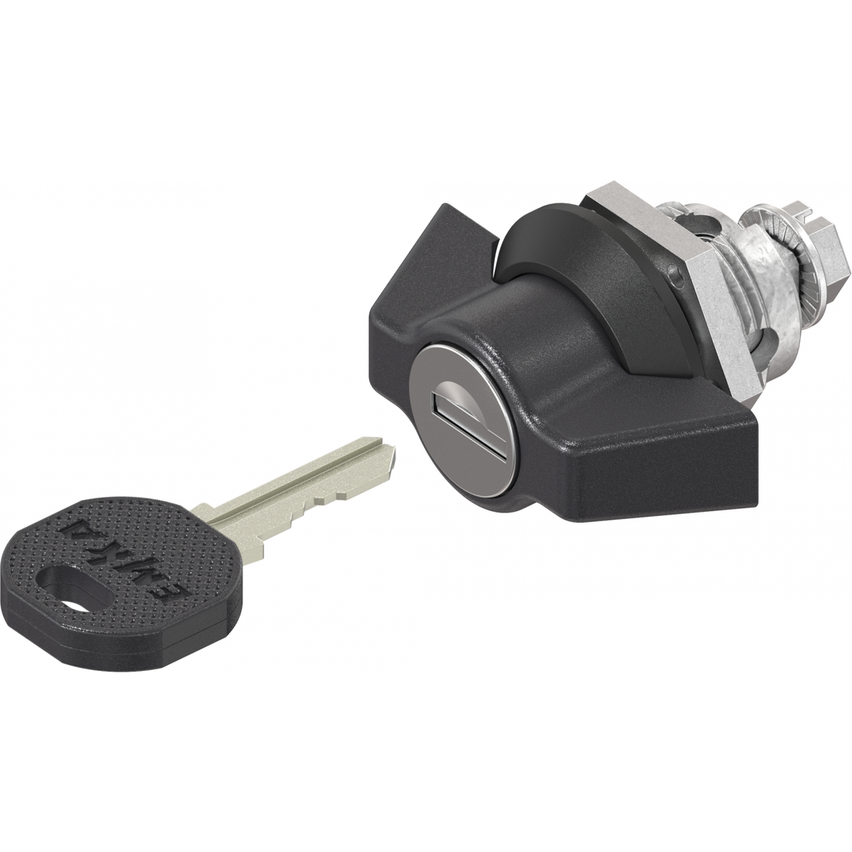 EMKA 1000-U346 Wing knob quarter turn, keyed EK 333, Zinc die and poly ...