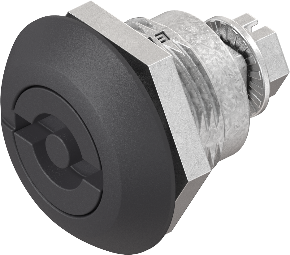 EMKA 1000-U855 Compression latch double bit 5, Zinc die black powder-c ...