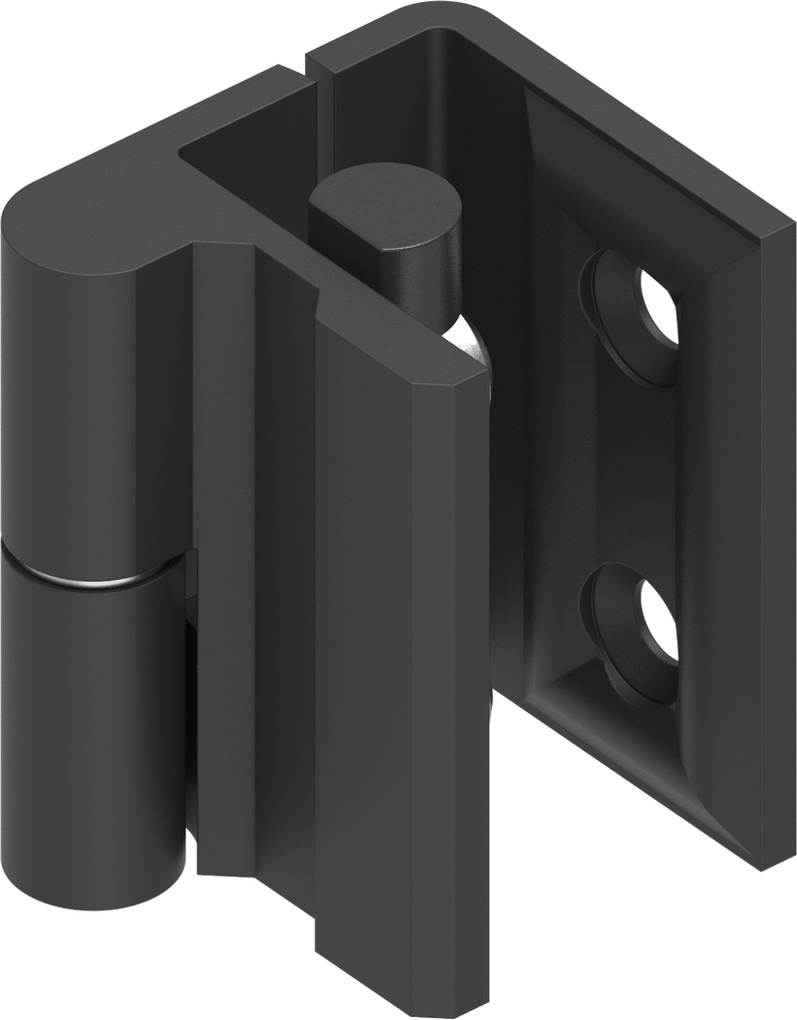 EMKA 1110-U118 180 Degree Hinge, left version, Zinc die and steel blac ...