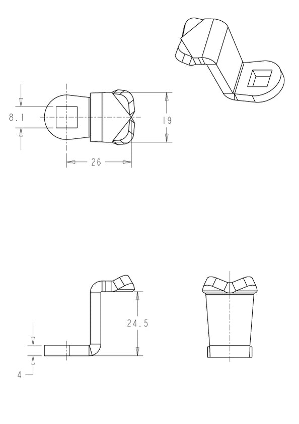 AR8132A APC NEW Combination Lock Handles (Pack of 2ea) Original Equipm ...