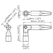 1004-52 EMKA Railway Key Sqaure 8-9mm, Square Male 6-10.5mm — Steel ...