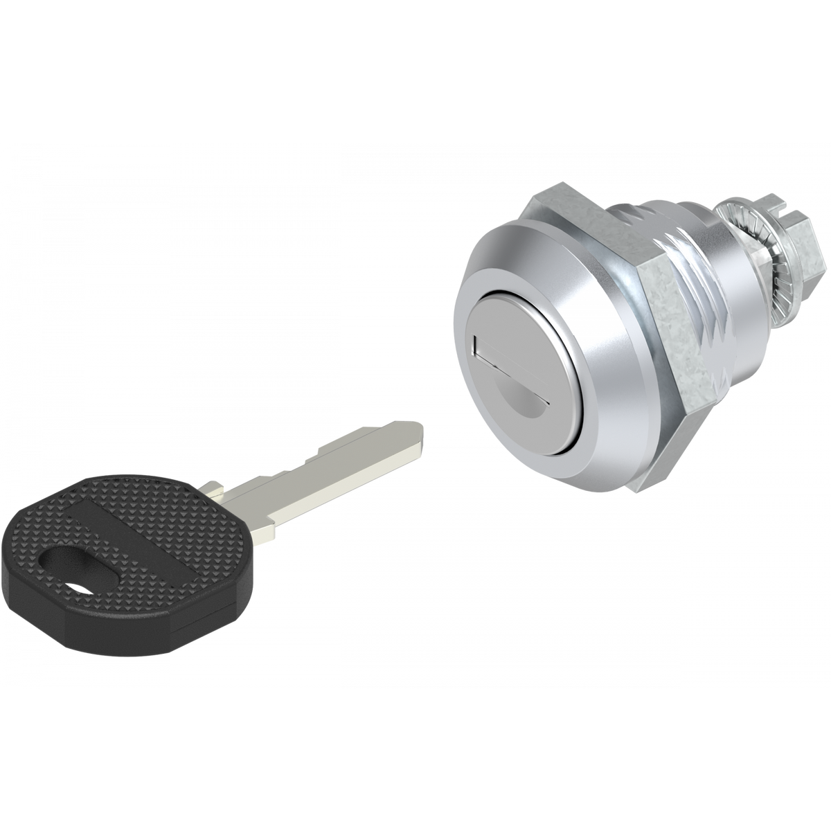 1048-U6 EMKA Chrome Quarter Turn Keyed EK333 — Steel City Supply