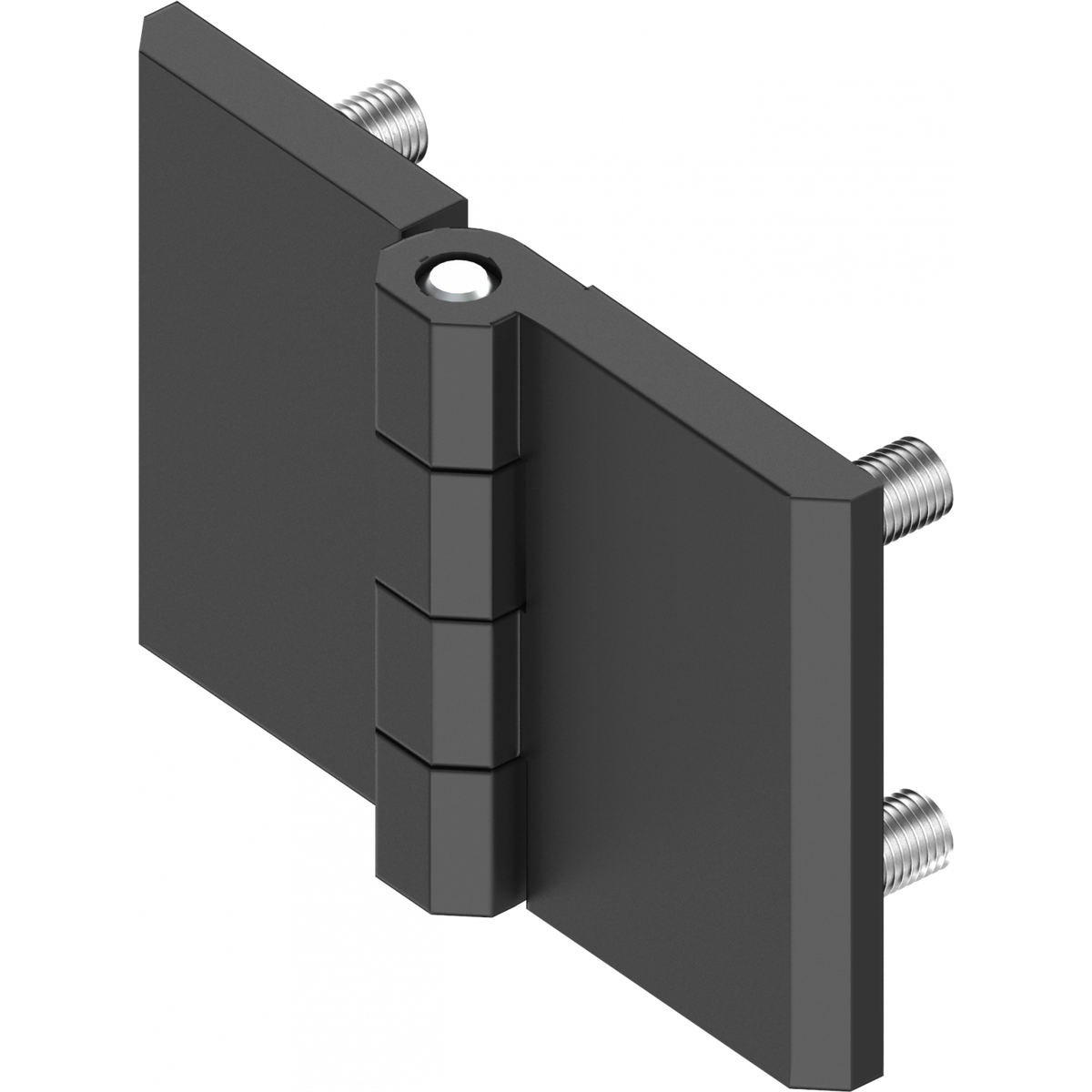 1056-U16 EMKA Screw-On Prominent Hinge with M6 Stud — Steel City Supply