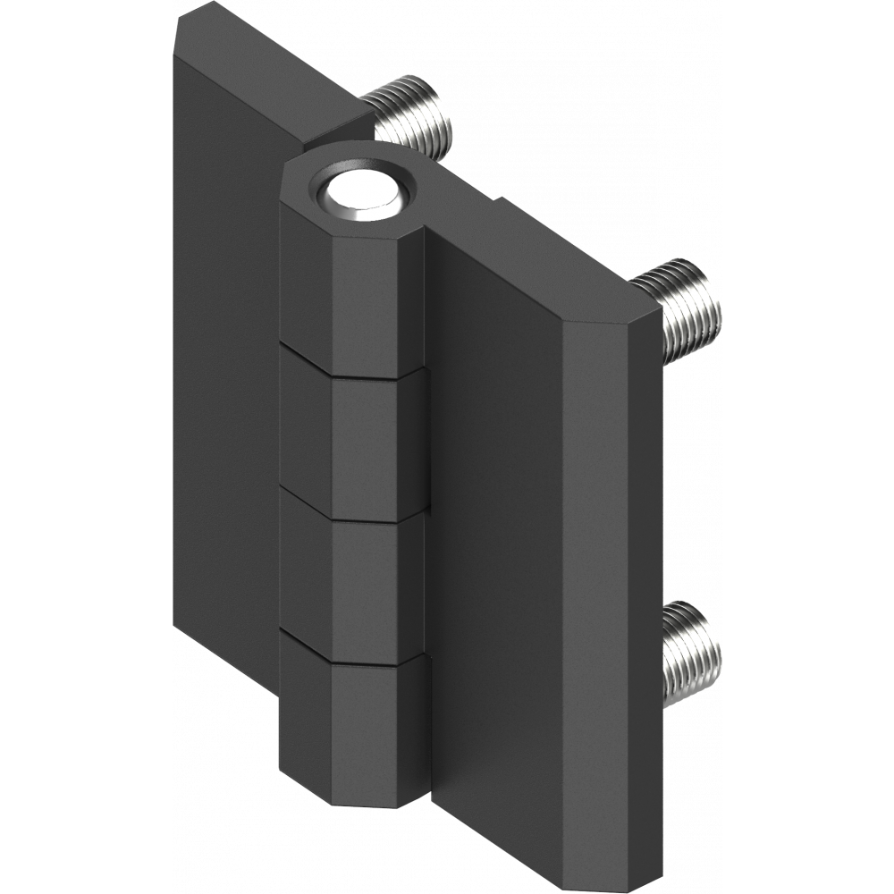 1056-U12 EMKA Screw-On Prominent Hinge with M8 Stud — Steel City Supply